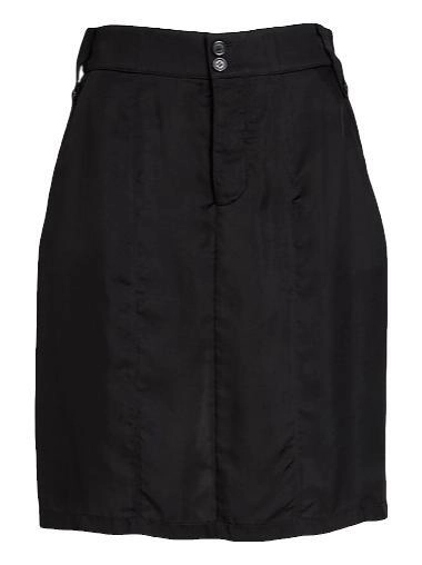 Saint Laurent Solid-color Satin Umbrella Skirt - Black