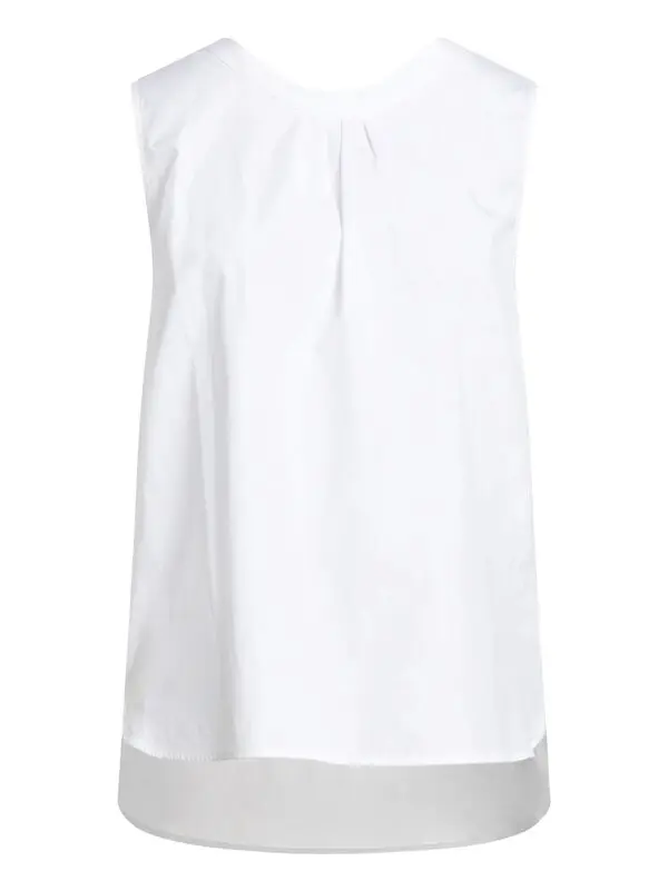 Max Mara Solid Color Tops - White