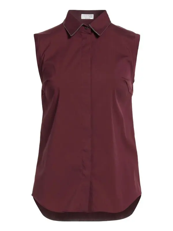 Brunello Cucinelli Sleeveless Shirt - Red