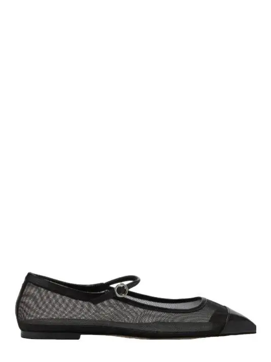 AeydĒ Uma Mesh Ballet Flats With Buckle Fastening - Black