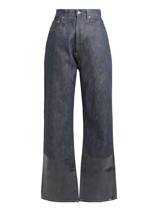 MAISON MARGIELA Straight-leg Rubberized Jeans - Blue