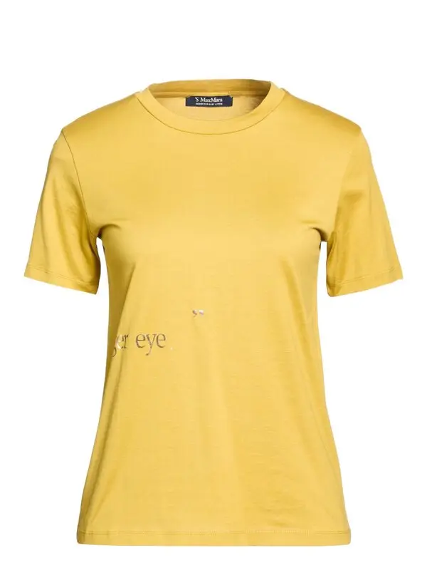 Max Mara Printed Short-sleeve T-shirt - Yellow