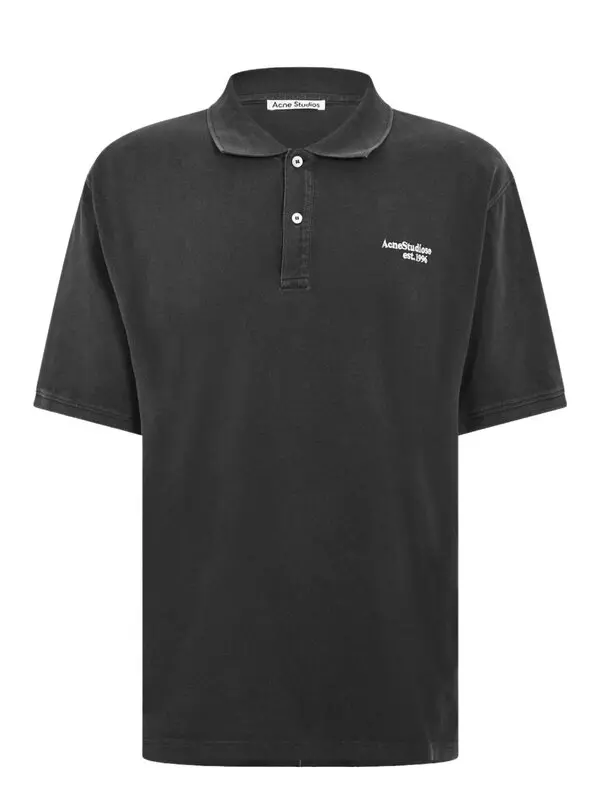 Acne Studios Logo Polo Sn62 - Black