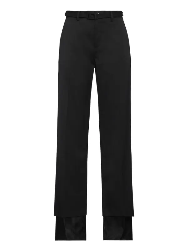 MAISON MARGIELA Straight-leg Trousers With Belt Detail - Black