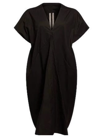 Rick Owens V-neck Short Sleeve Dress - Black