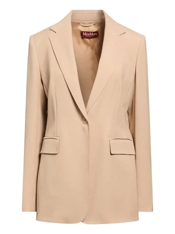 Max Mara Single Wool Suit - Sand