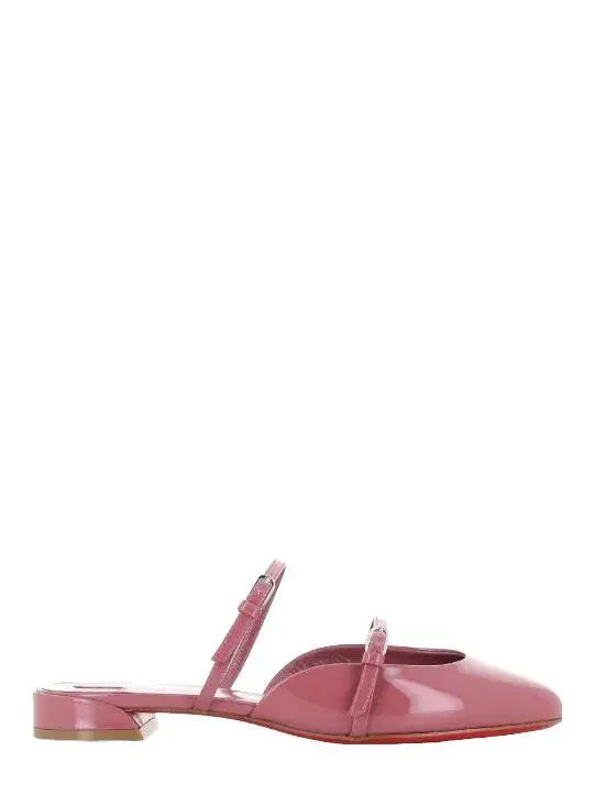 CHRISTIAN LOUBOUTIN Jane Nina Flat Mules - Pink