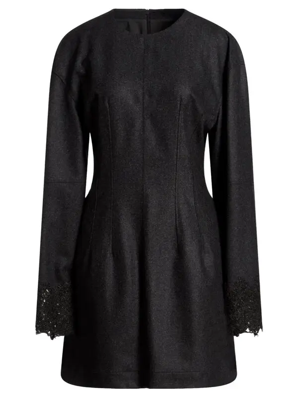Brunello Cucinelli Long-sleeve Crewneck Dress - Black