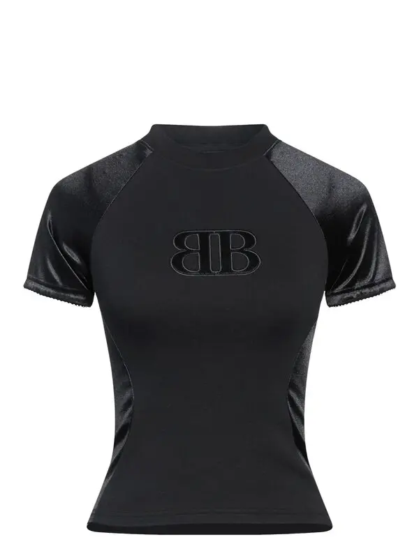 Balenciaga Appliqué Satin Jersey Top - No