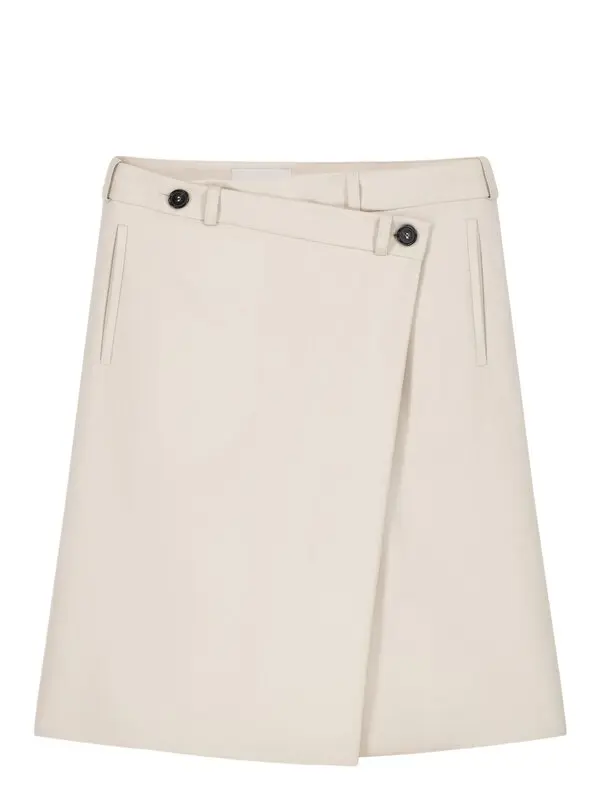 Coperni Button-detail Circular Midi Skirt - White