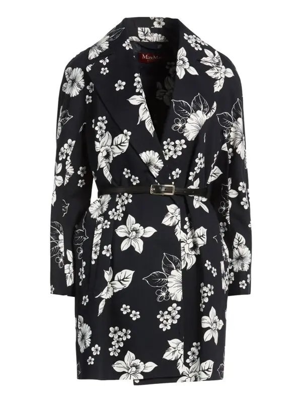 Max Mara Single-breasted Floral-print Blazer - Blue