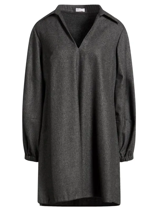 Brunello Cucinelli Long Sleeve Dress - Black