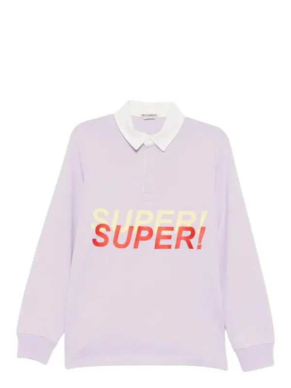J.W.ANDERSON Super Speed Polo Top - Purple