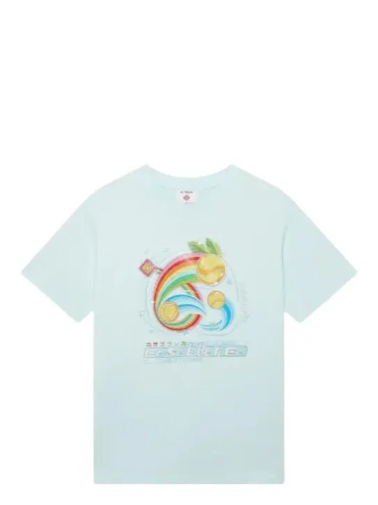 Casablanca Manga Tennis Ball T-shirt - Blue