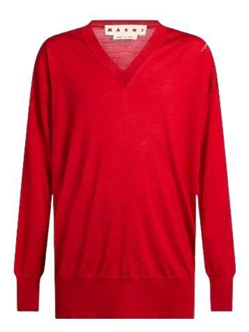 Marni Wool Knitted Sweater - Red