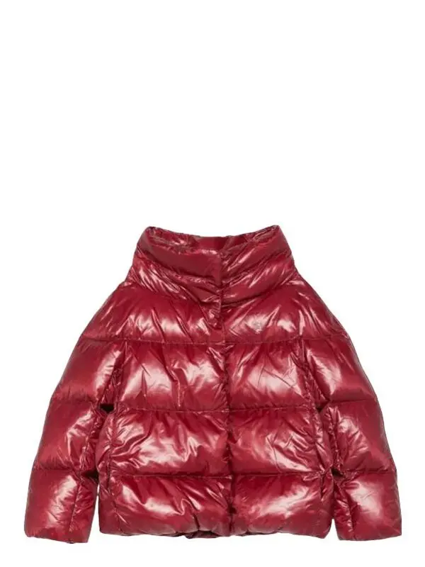 Herno Quilted Jacket With High Neck - Red