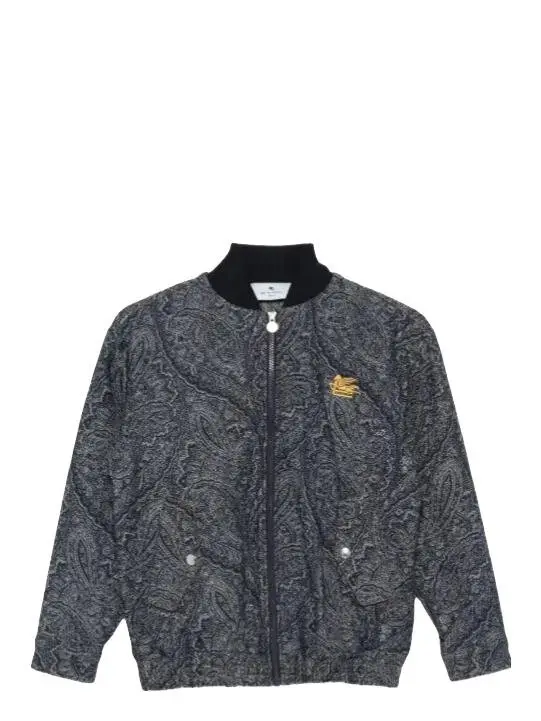 Etro Paisley Jacquard Bomber Jacket - Black