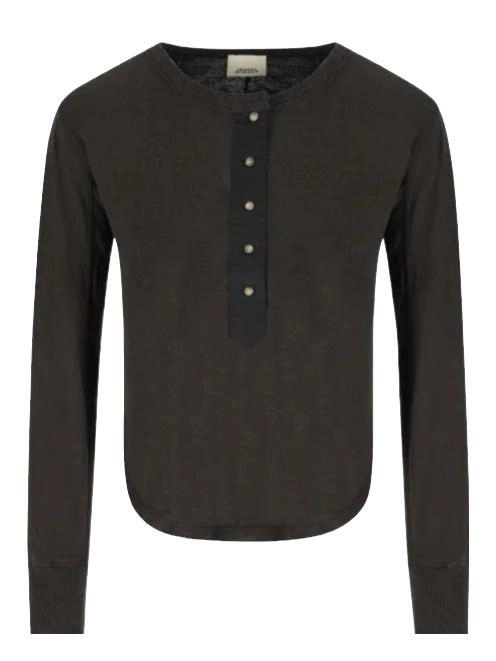 Isabel Marant Étoile Button-front Silk Blouse - Black