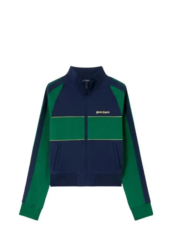 Palm Angels Classic Logo Zipped Sweater - Black