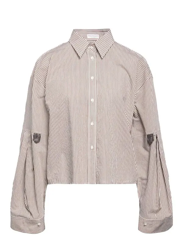 Brunello Cucinelli Patterned Shirts Blouses - Nude