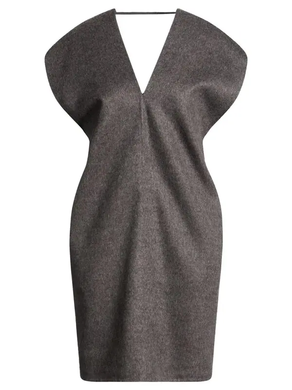 Brunello Cucinelli Sleeveless V-neck Dress - Black