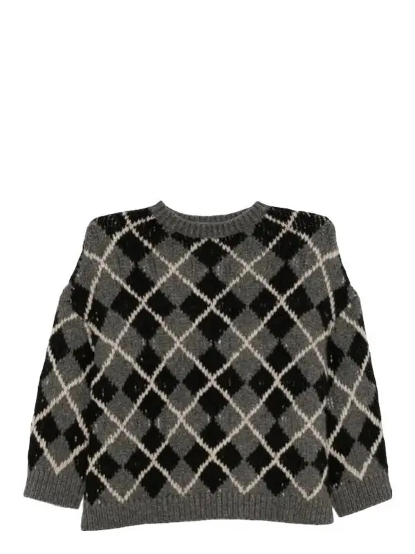 Khaite Pratt Argyle Jumper - Black