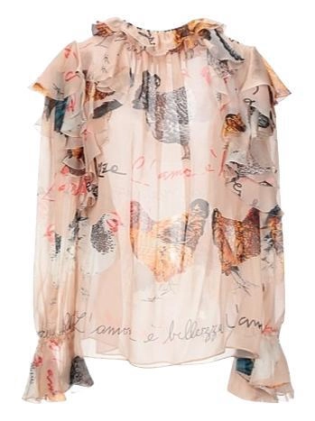 Dolce & Gabbana Printed Long Sleeve Top - No