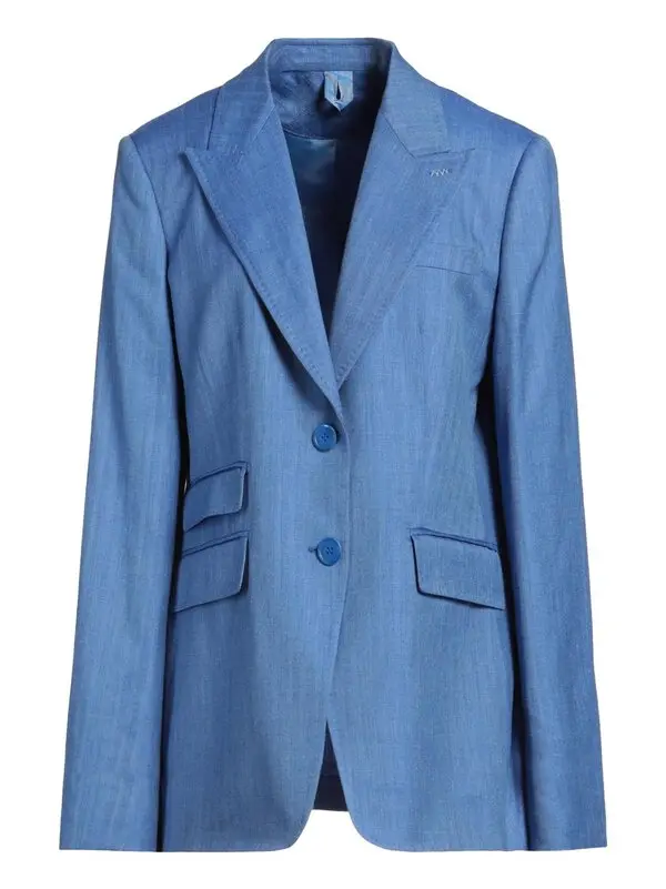 Max Mara Single-breasted Blazer - Blue