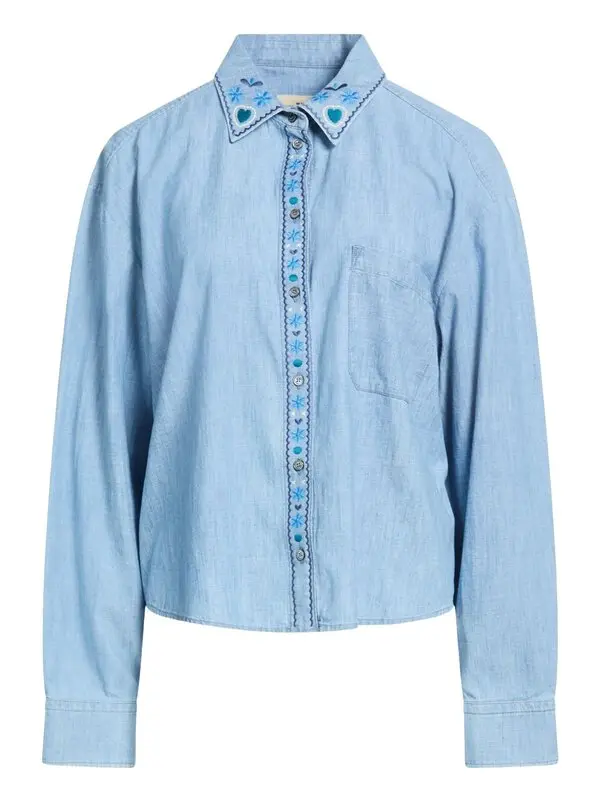 Max Mara Solid Color Shirts - Blue
