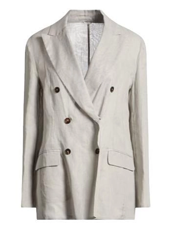 Brunello Cucinelli Double-breasted Blazer - Grey