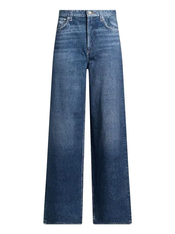 Rag & Bone Wide-leg Denim Trousers - Blue