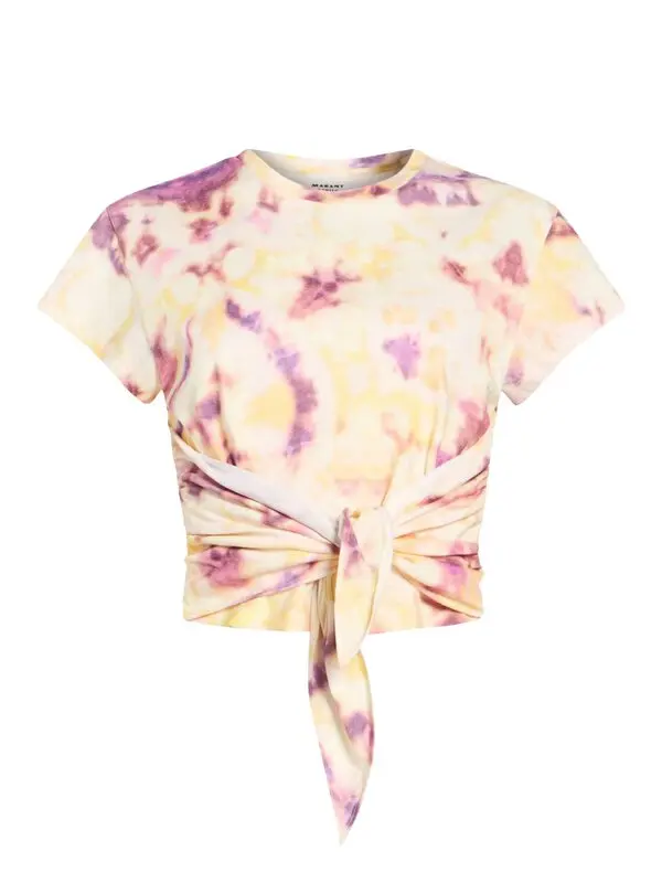 Isabel Marant Étoile Tie-dye Jersey T-shirt - Yellow