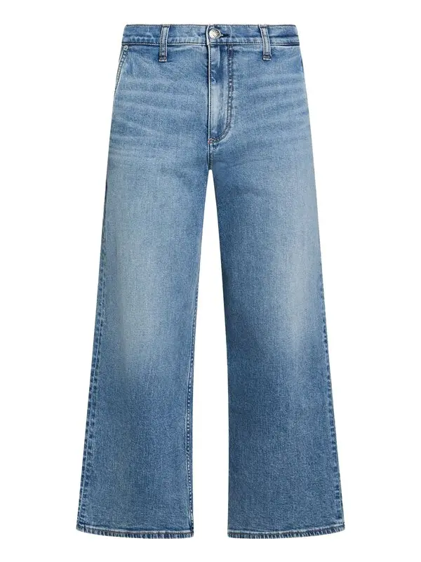Rag & Bone Wide-leg Denim Trousers - Blue