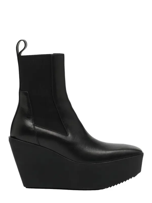 Rick Owens Square-toe Ankle Boots - Black