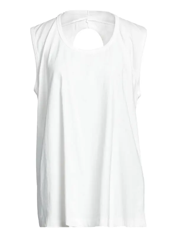 MAISON MARGIELA Sleeveless Jersey T-shirt - No