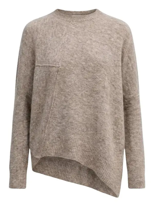 ALLSAINTS Asymmetric Panelled Jumper - Nude