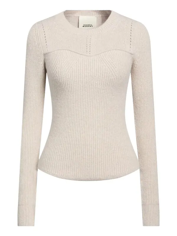 Isabel Marant Étoile Ribbed Knit Turtleneck With Snap Fastenings - Pink
