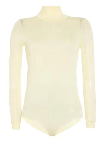MAISON MARGIELA Long Sleeve Turtleneck Top - Yellow