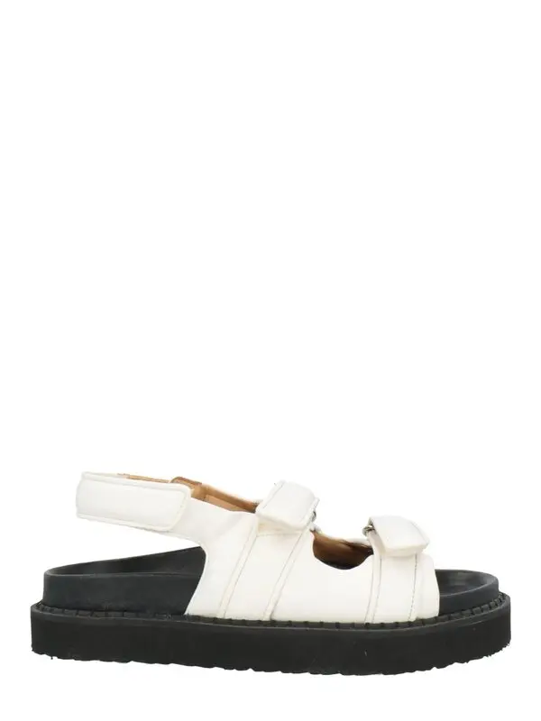 Isabel Marant Étoile Minimalist Leather Sandals - White