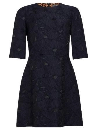 Dolce & Gabbana Fitted Short-sleeved Dress - Blue