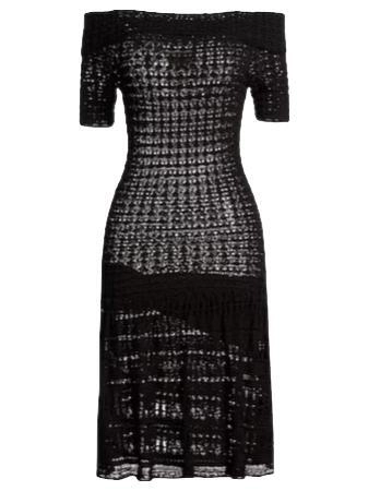 Isabel Marant Étoile Off-shoulder Knit Dress - Black