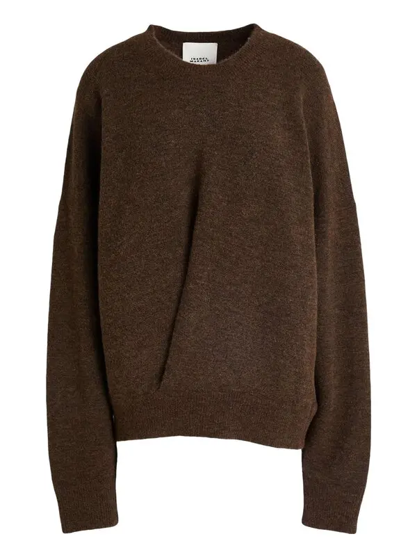 Isabel Marant Étoile Medium-weight Long-sleeve Crew Neck Knit Top - Brown