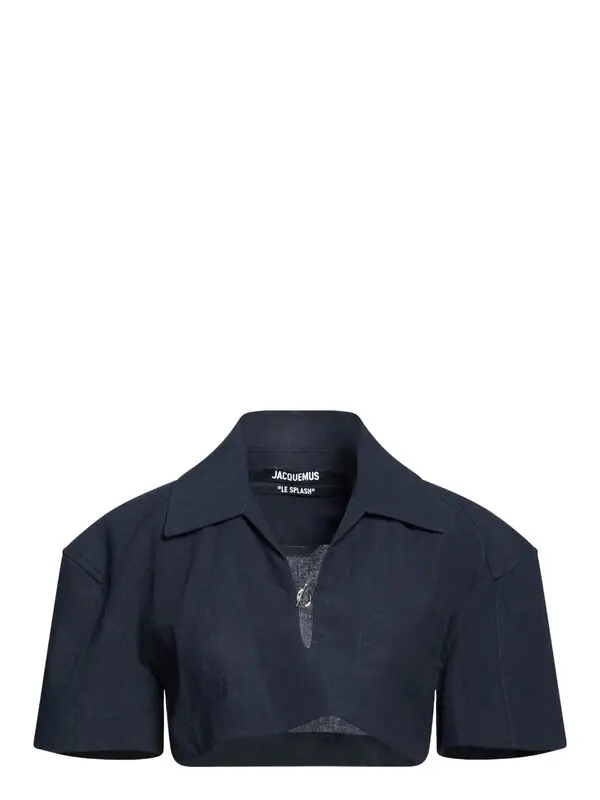 Jacquemus Solid Cropped Top - Blue