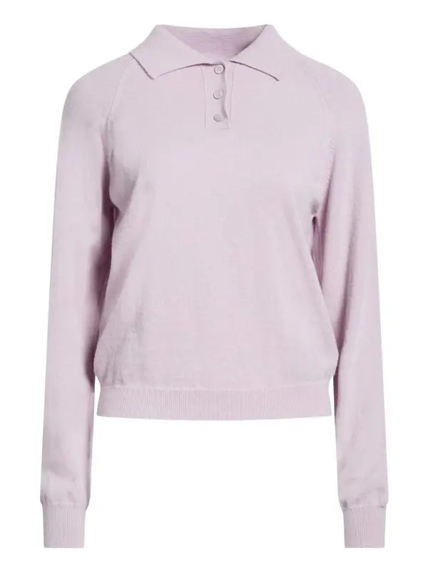 MAISON MARGIELA Lightweight Wool Knit Sweater - Lilac