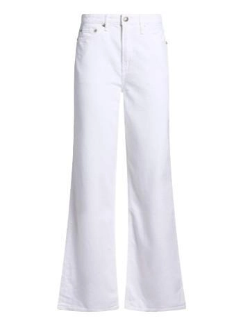 Rag & Bone Wide-leg Twill Trousers - White