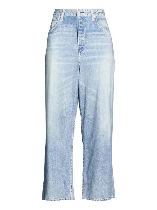 Rag & Bone Light Wash Wide-leg Jeans - Blue