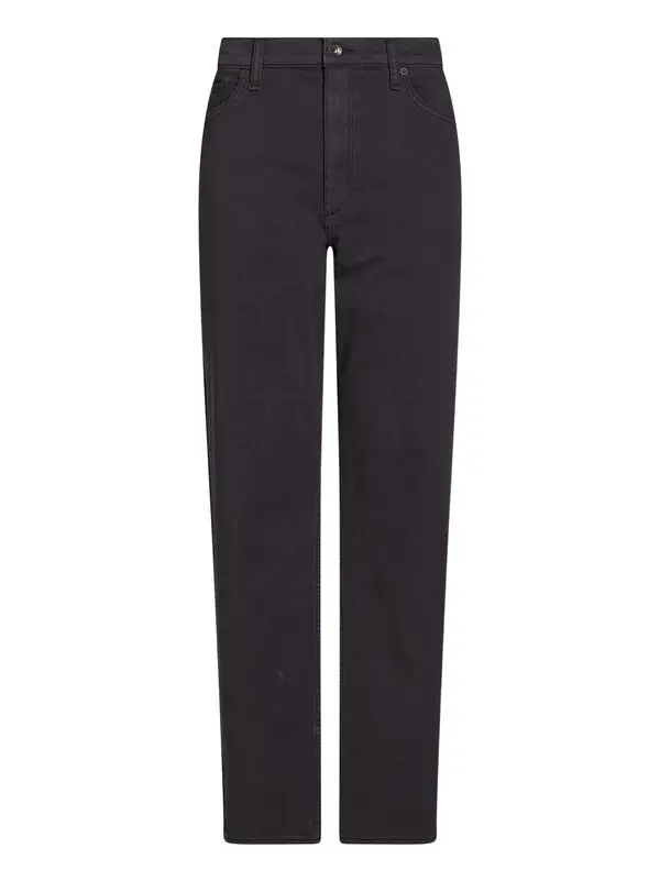 Rag & Bone Solid Color Denim Trousers - Black