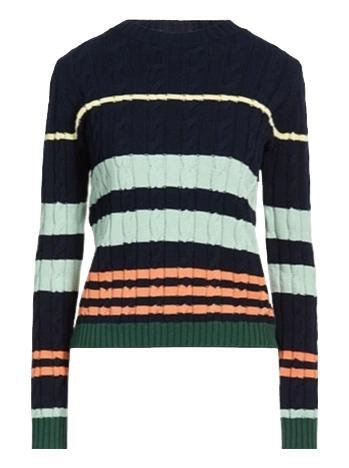 Max Mara Striped Knit Sweater - Blue
