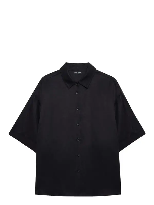 ANINE BING Coco Button-up Shirt - Black