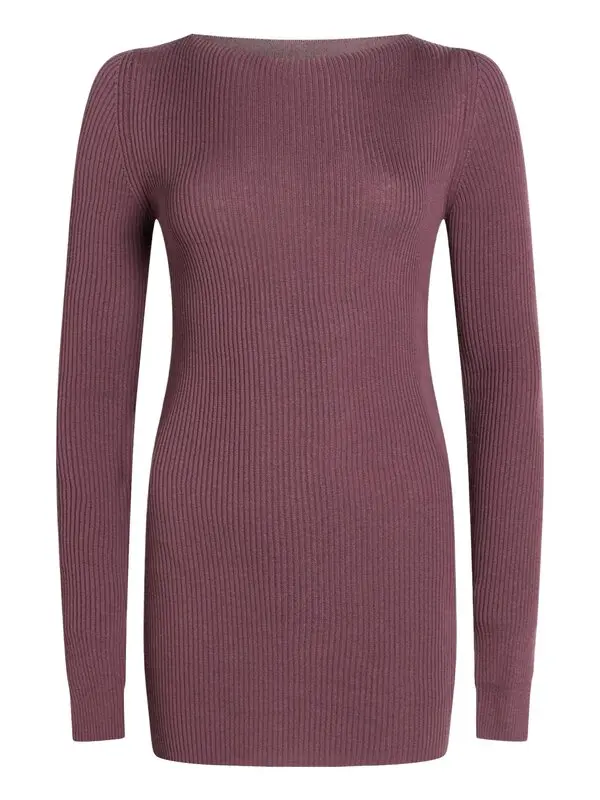 Rick Owens Ribbed Knit Top - Lavender